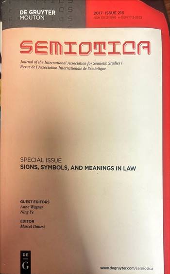 Semiotica.Special issue. Signs,symbols,and meanings in law - Fleamarket